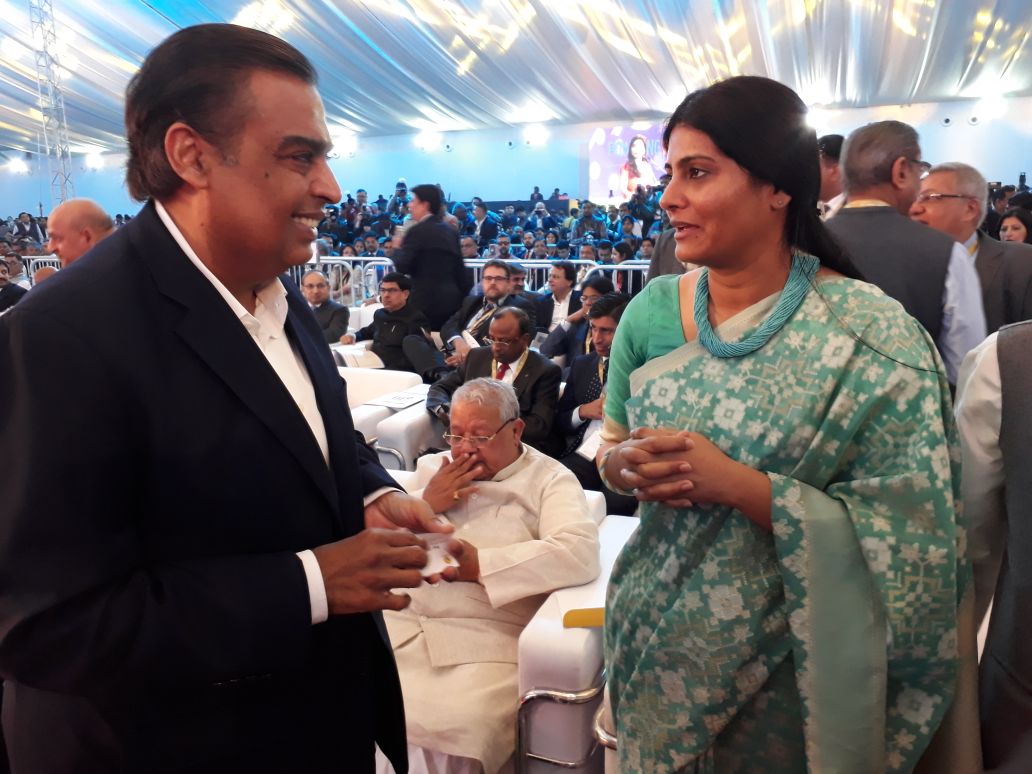 Development of purvanchal। Anupriya Patel met Mukesh Ambani। अनुप्रिया।